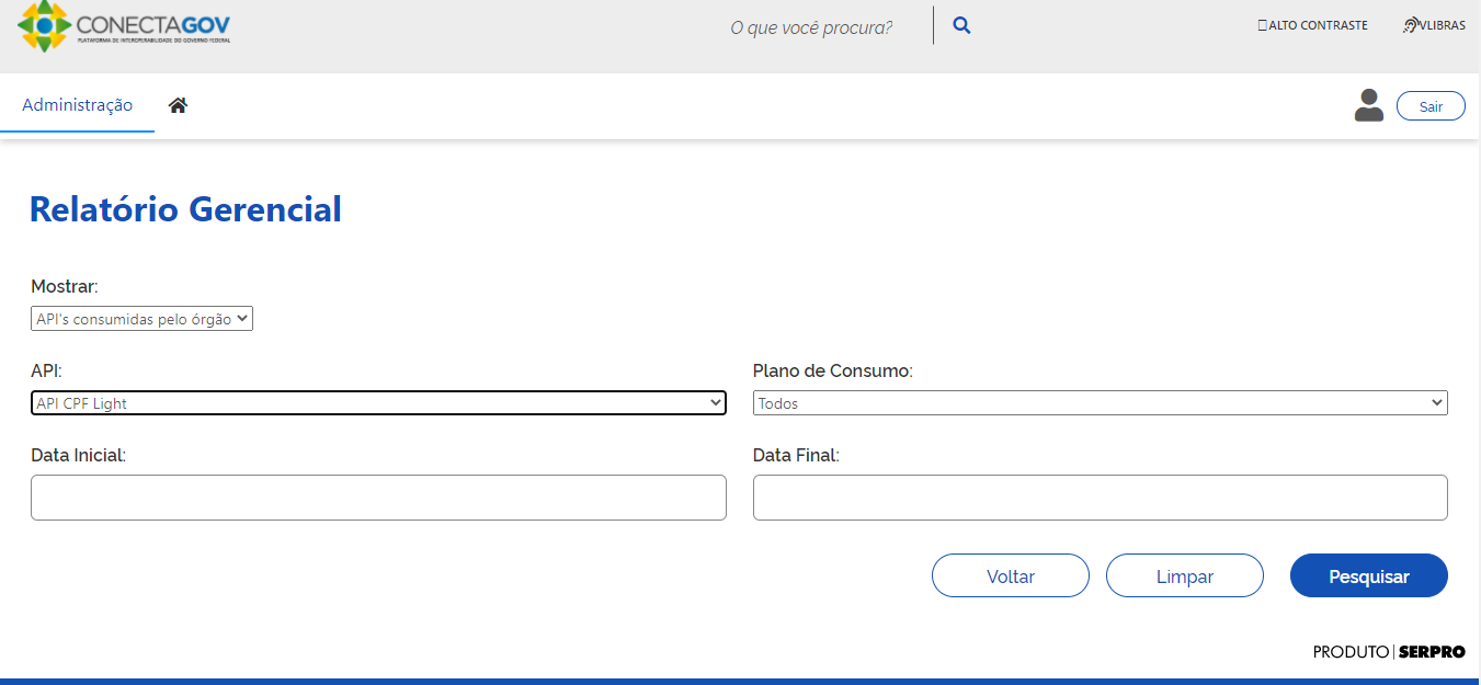 Gestor Consumidor de APIs - Conecta