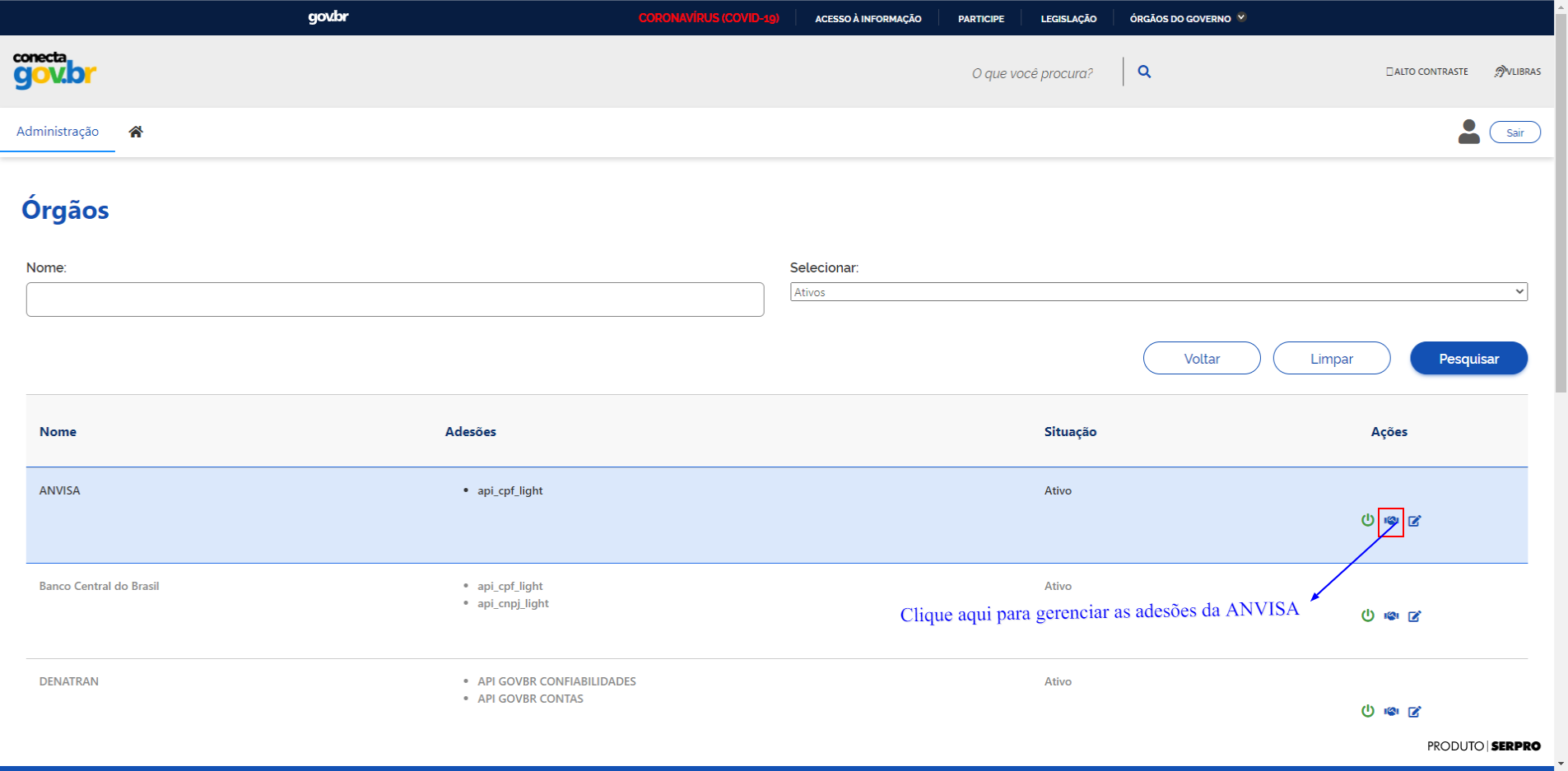 Gestor da Plataforma - Conecta