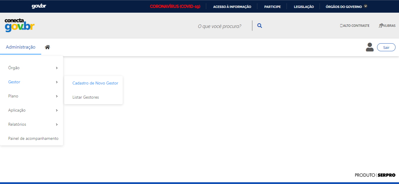 Gestor da Plataforma - Conecta